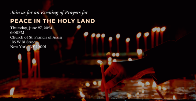 Prayers for Peace in the Holy Land – PAX Christi Metro New York